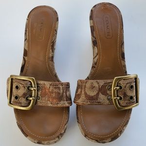 Coach Shoes | Coach Hot Pink Wedge Sandals | Poshmark